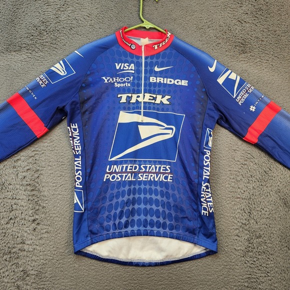 Nike | Shirts | Vintage Usps Trek Nike Cycling Jersey Long Sleeve Mens ...